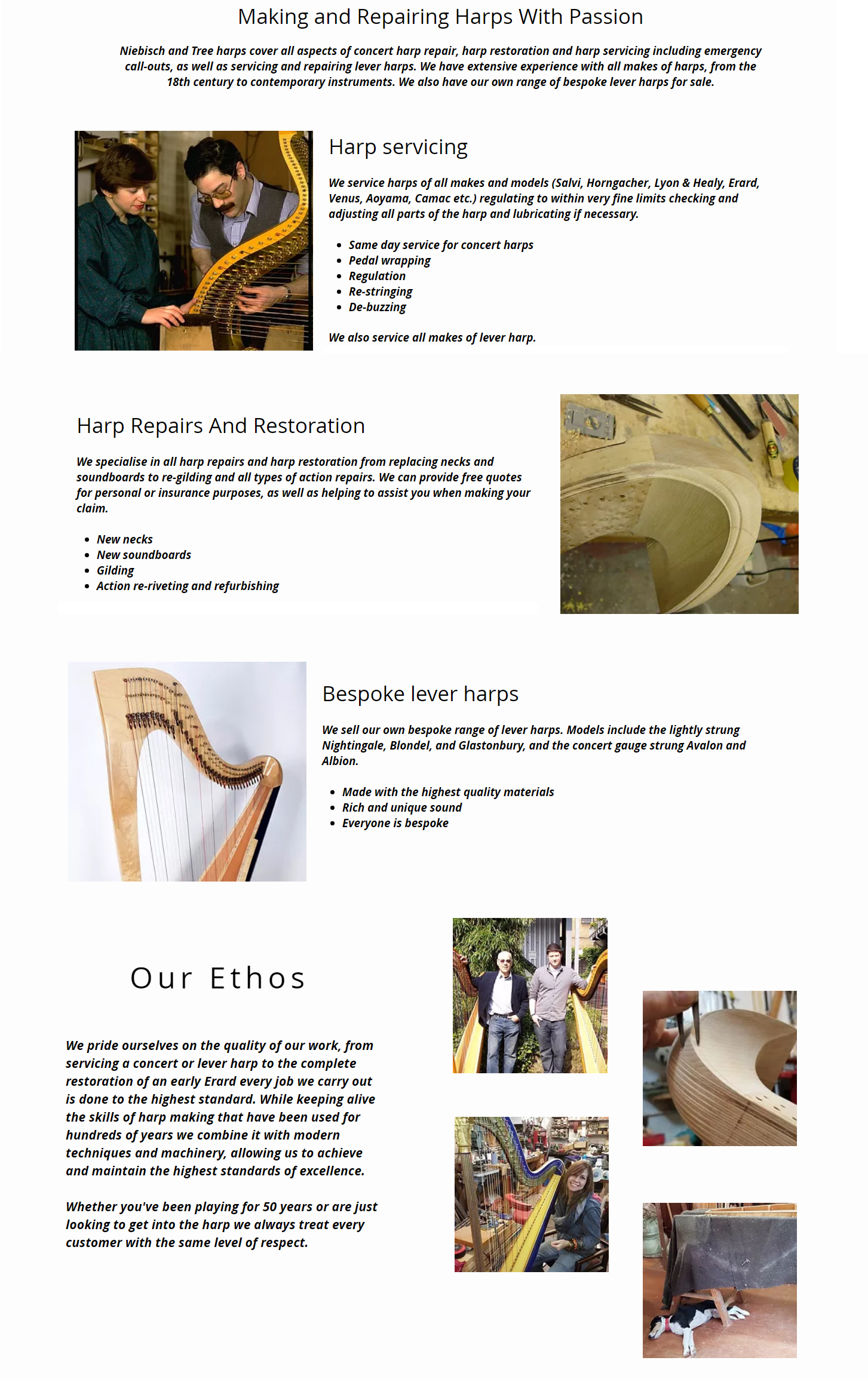 Harp Repair, Harp Restoration, Harp Servicing and Lever Harps ...